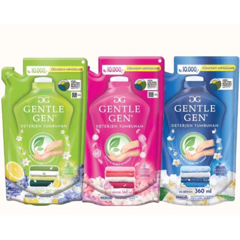 Promo Gentle Gen Detergen Cair Refill 360ml (parisienne Garden / French ...