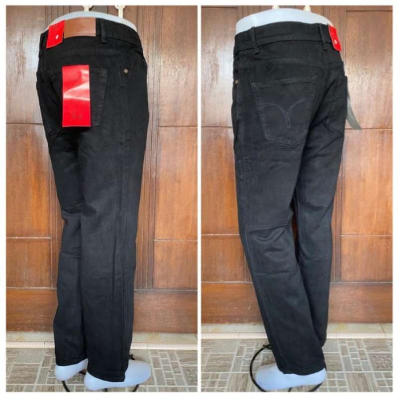 Promo Celana Hitam Jeans Panjang Standar Reguler Pria Hugo Ukuran Jumbo ...