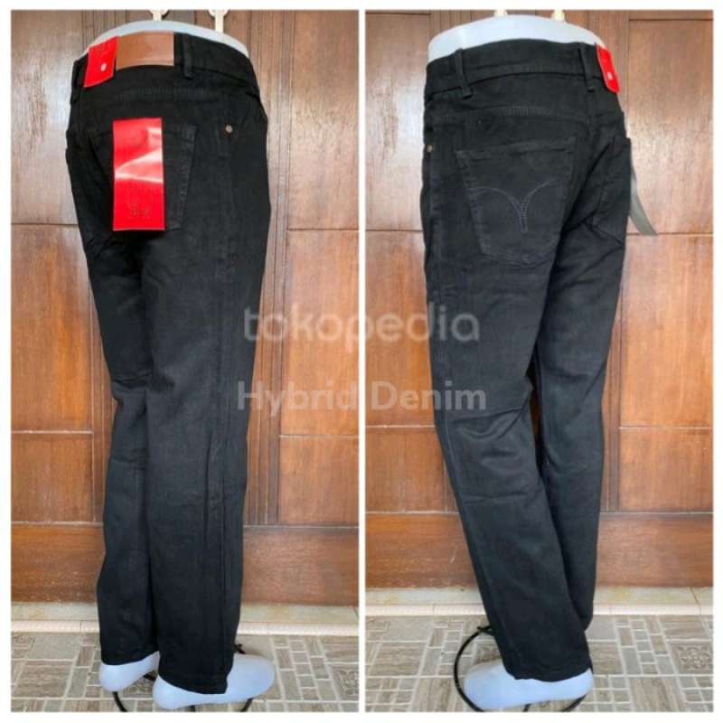 Promo Celana Hitam Jeans Panjang Standar Reguler Pria Hugo Ukuran Jumbo ...