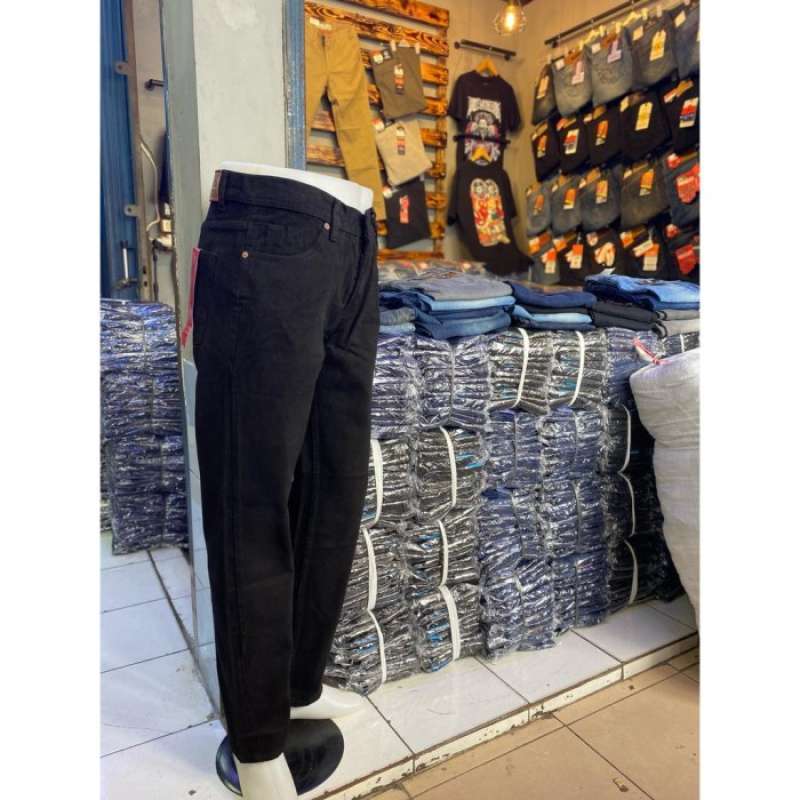 Promo Celana Hitam Jeans Panjang Standar Reguler Pria Hugo Ukuran Jumbo ...