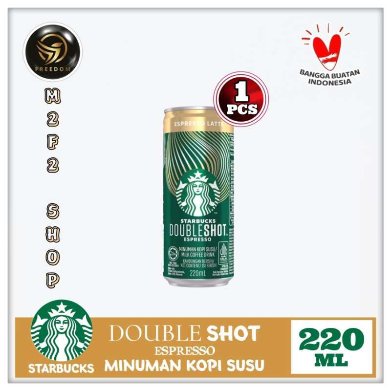 Promo Starbucks Doubleshot Espresso Latte Coffee Kaleng | Can - 220 ml ...