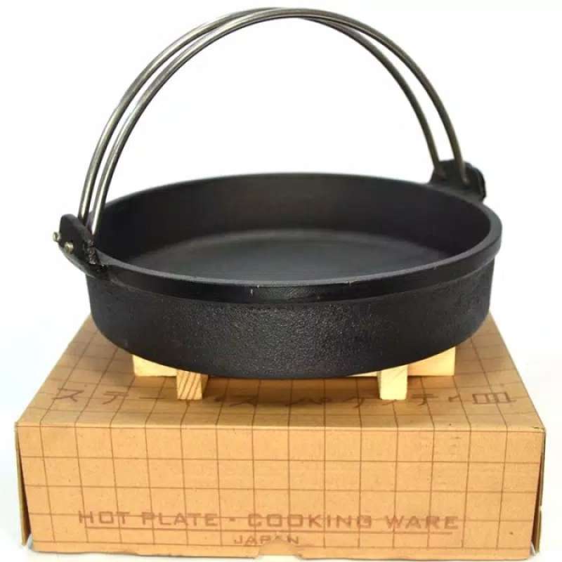 Jual sukiyaki pan 30 cm - sukiyaki nabe japan - cooking pot cast iron ...