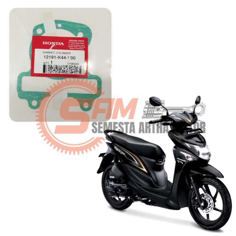 Jual AHM Paking Blok Seher Honda Beat PoP Scoopy Fi K44 Packing Boring Only Motor Matic di ...