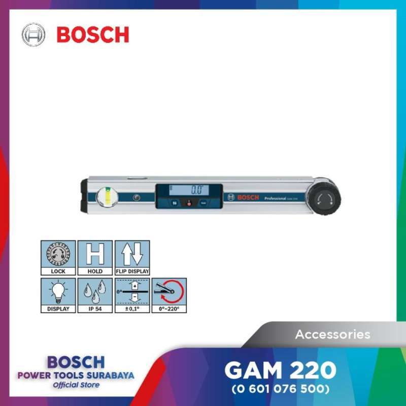 Jual Bosch GAM 220 Pengukur Sudut / Angle Measurer 0 601 076 500 di ...