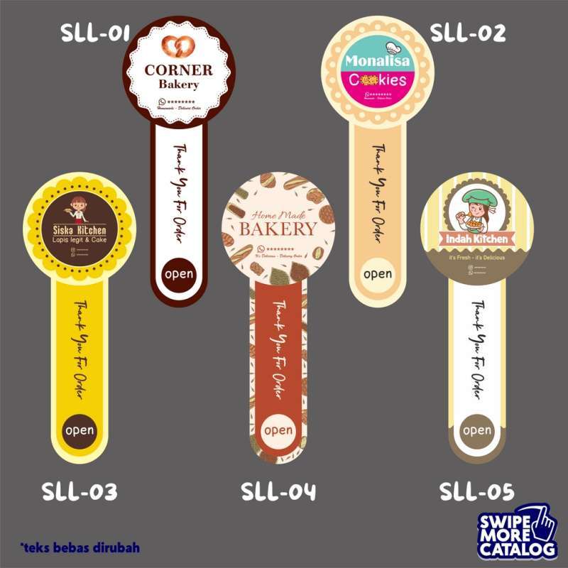 Jual Cetak Stiker Label Segel Botol Custom | Sticker Segel Toples Kue ...