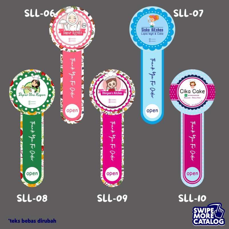 Jual Cetak Stiker Label Segel Botol Custom | Sticker Segel Toples Kue ...