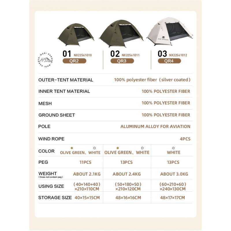 Promo Mobi Garden Tenda Camping 3p Nx22561011 Sunny Day Tent 3p Diskon ...