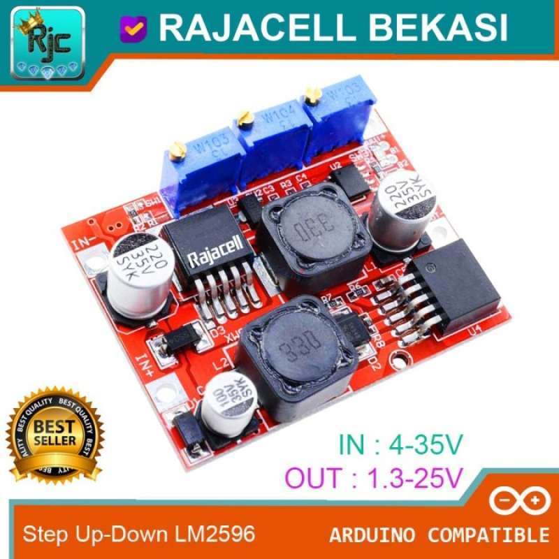 Promo Auto Step Up Down Voltage Regulator Lm2596 Lm2577 Cc Cv Power ...