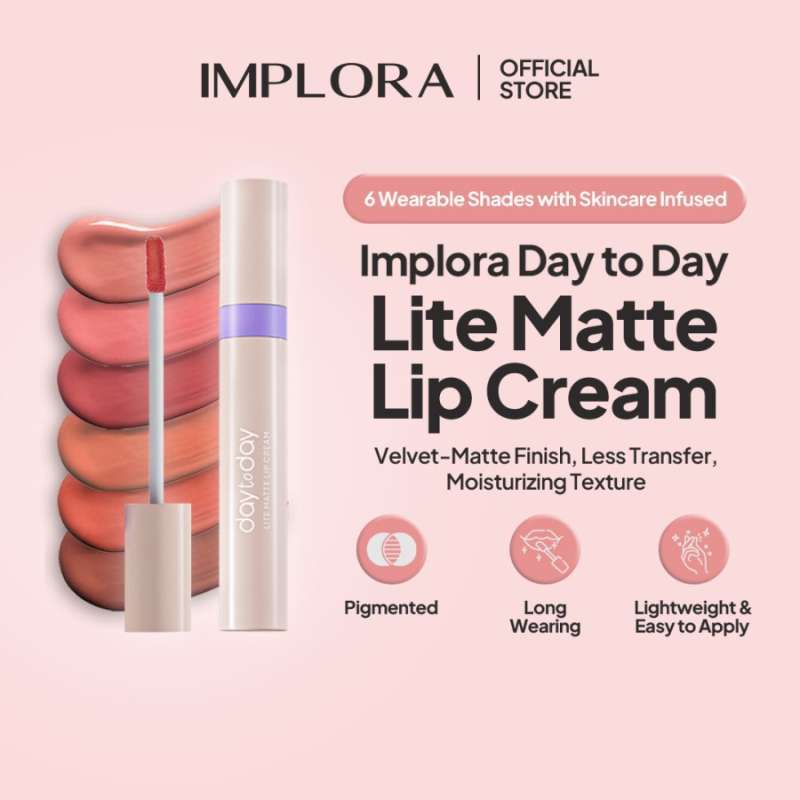 Promo Implora Day To Day Series Lite Matte Lip Cream - 04 Humble Diskon ...