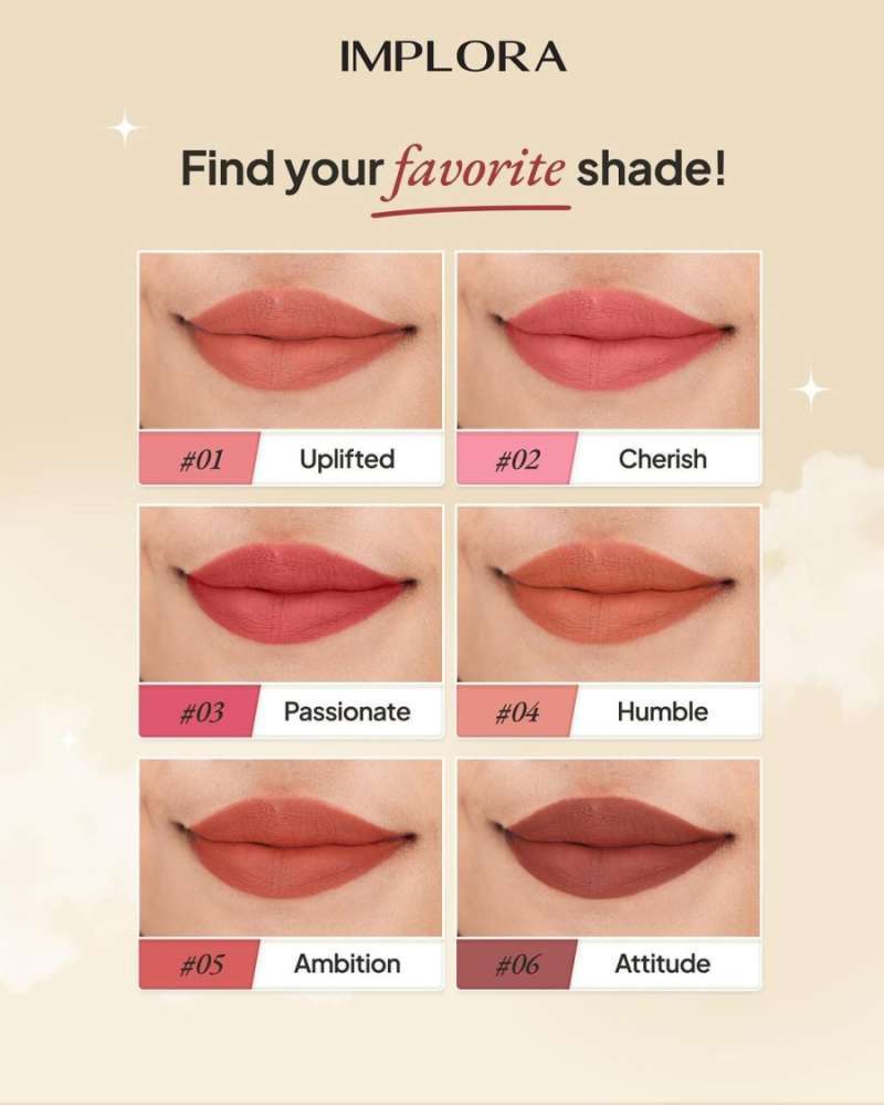 Promo Implora Day To Day Series Lite Matte Lip Cream - 04 Humble Diskon ...