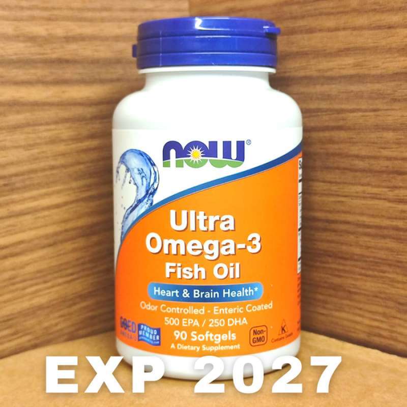 Promo Now Foods Ultra Omega-3 500 EPA/250 DHA 90 Softgels Now Food Omega Diskon 33% di Seller ...