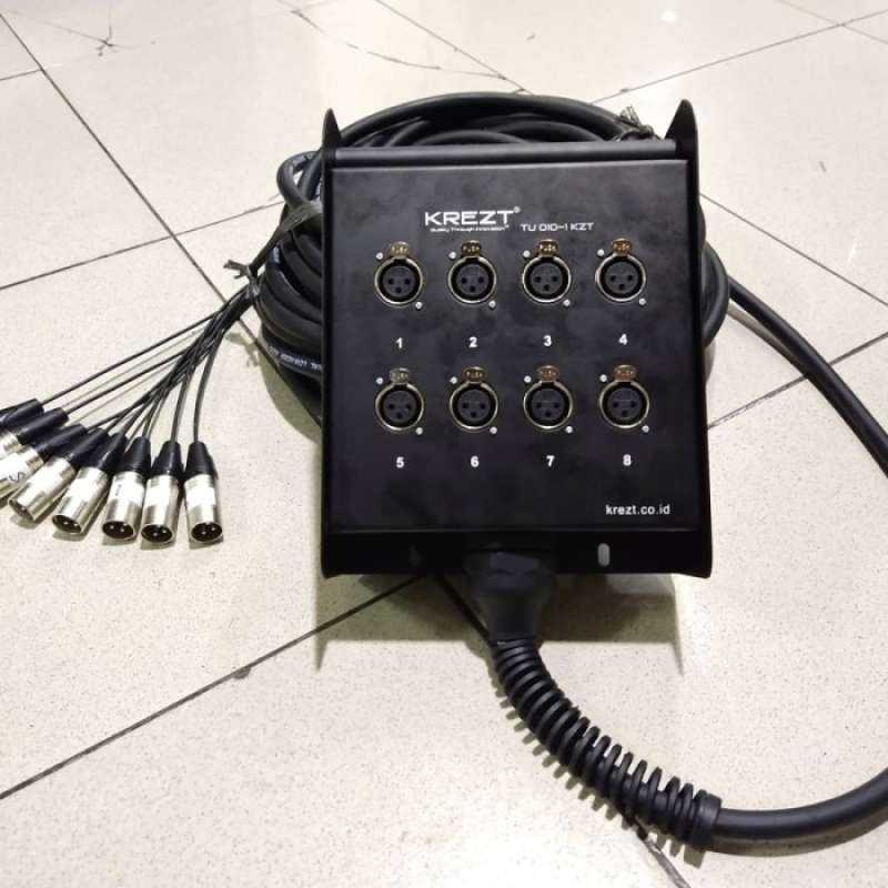 Promo Kabel Snake 8 Channel Komplit + Stage Box Krezt 15 Meter Diskon ...