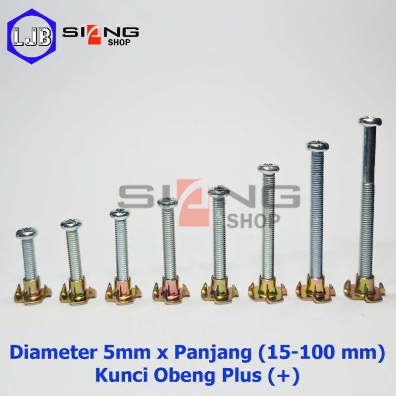 Jual Baut Speaker Cakar JP M5 panjang 15 sd 100 mm Mur Cakar - 100mm di Seller siang shop ...