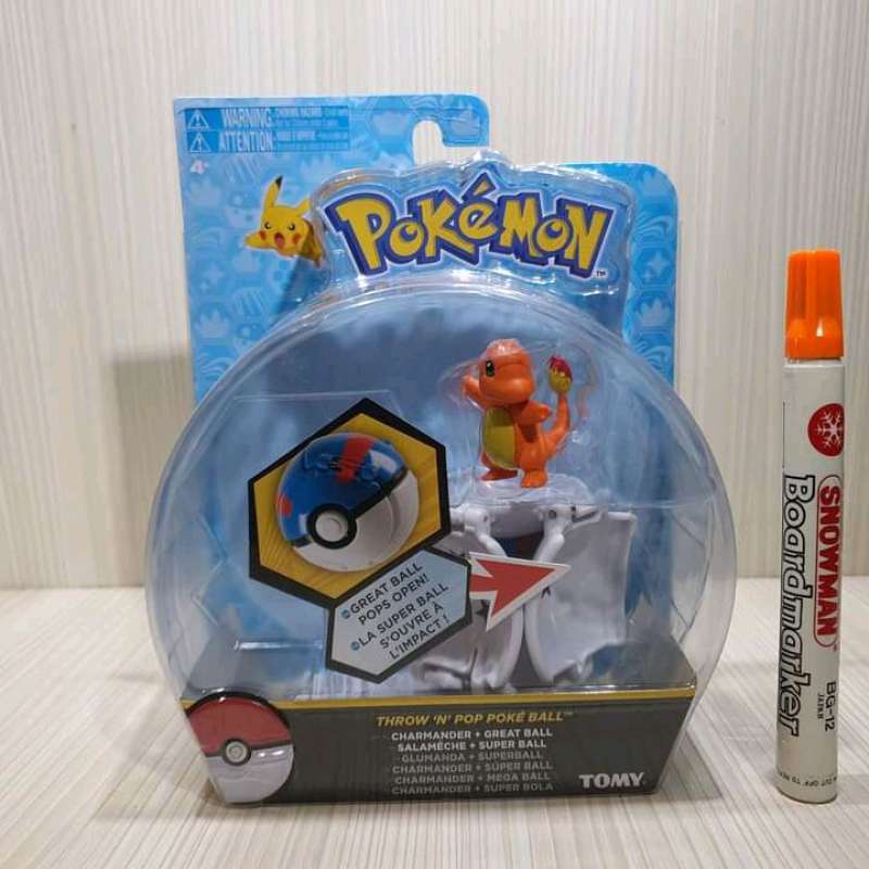 Jual mainan pokemon figure pokemon ball throw and poke ball charizard ...