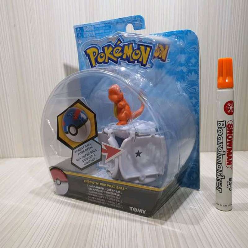 Jual mainan pokemon figure pokemon ball throw and poke ball charizard ...