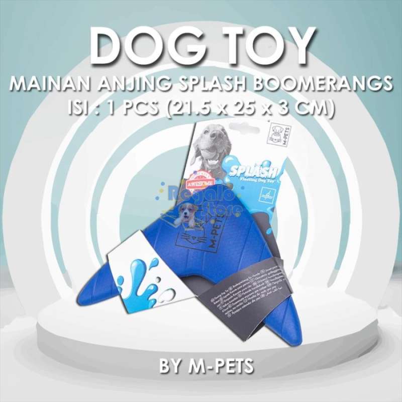 Promo Mainan Anjing Bisa Mengapung Splash Boomerangs Dog Toy By M-Pets ...