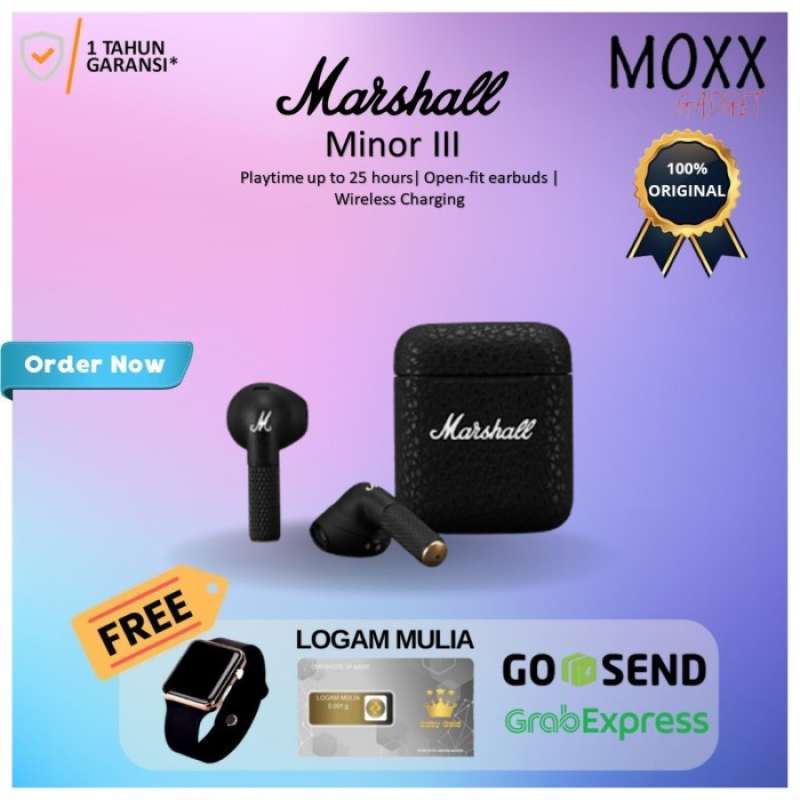 Promo Marshall Minor III - True Wireless Earbuds Diskon 23% di Seller ...