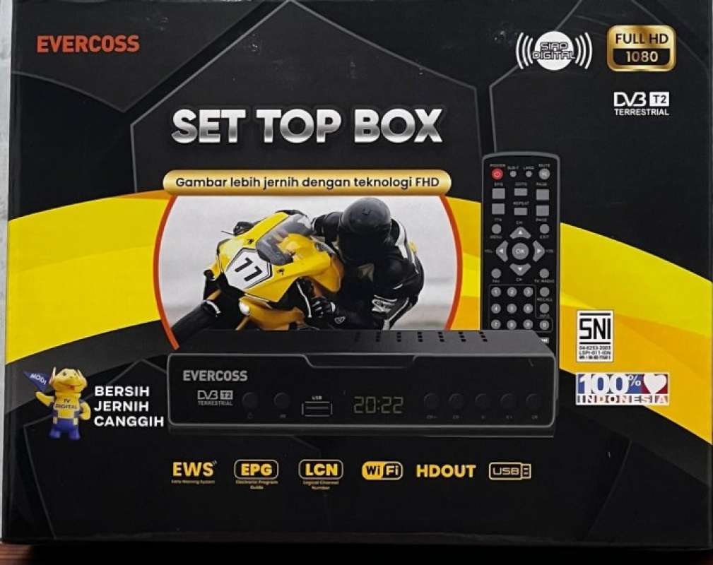 Promo Evercoss Set Top Box Stb Max Tv Digital Dvb T2 - Resmi Terbaik Diskon 21% di Seller Kuniy ...