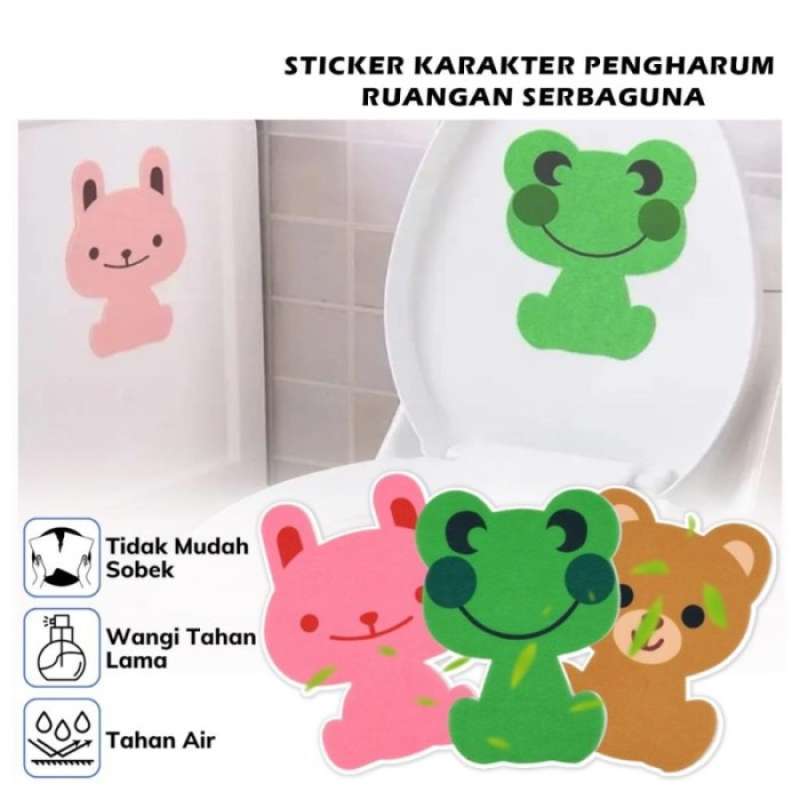 Jual Stiker Karakter Pengharum Ruangan Toilet Tempel Dinding Sticker ...