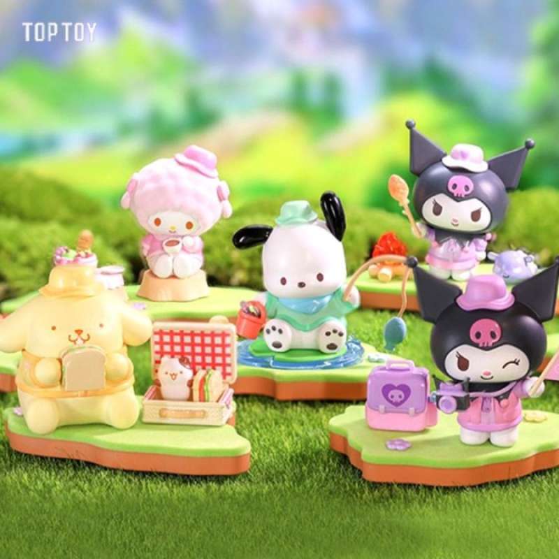 Promo SANRIO FAMILY CAMPING BLIND BOX SURPRISE BOX - LUTOFIA - 1 Set 6 ...