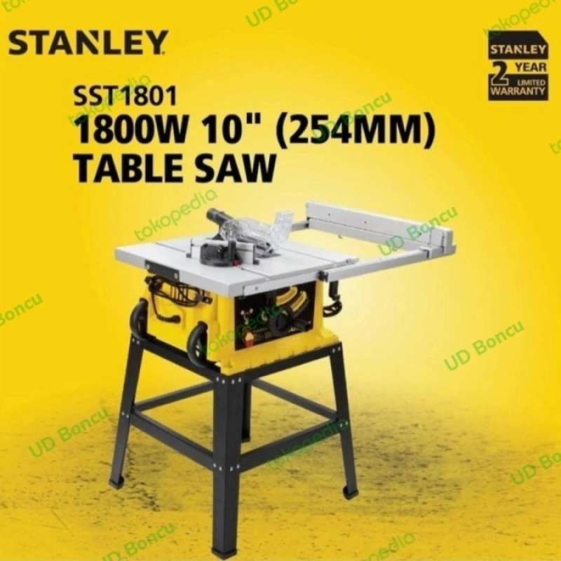 Promo Stanley Mesin Gergaji Potong Table Saw 10 Inch SST 1801 Diskon 23 ...