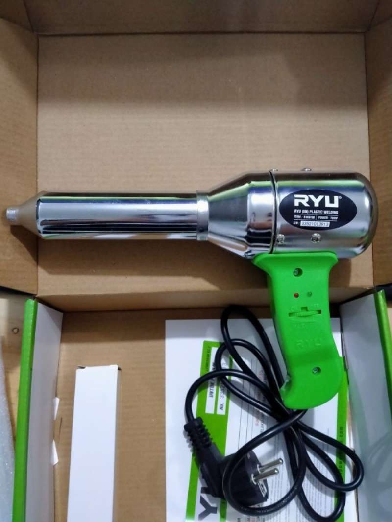 Promo RYU HOT HEAT GUN LOW 700 WATT LAS PIPA PVC PLASTIK RWG700 TEKIRO ...