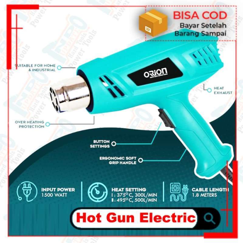 Promo Hot Air Gun Blower Panas Pemanas Stiker Kaca Film dan sablon ...