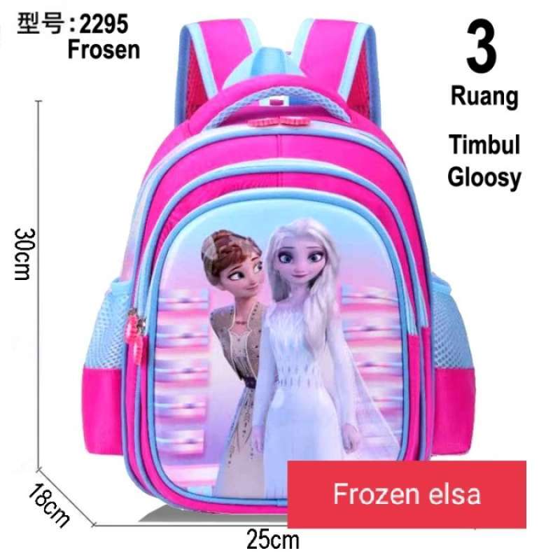 Jual tas Frozen elsa ransel sekolah anak perempuan import paud TK kartun di Seller Grand ...