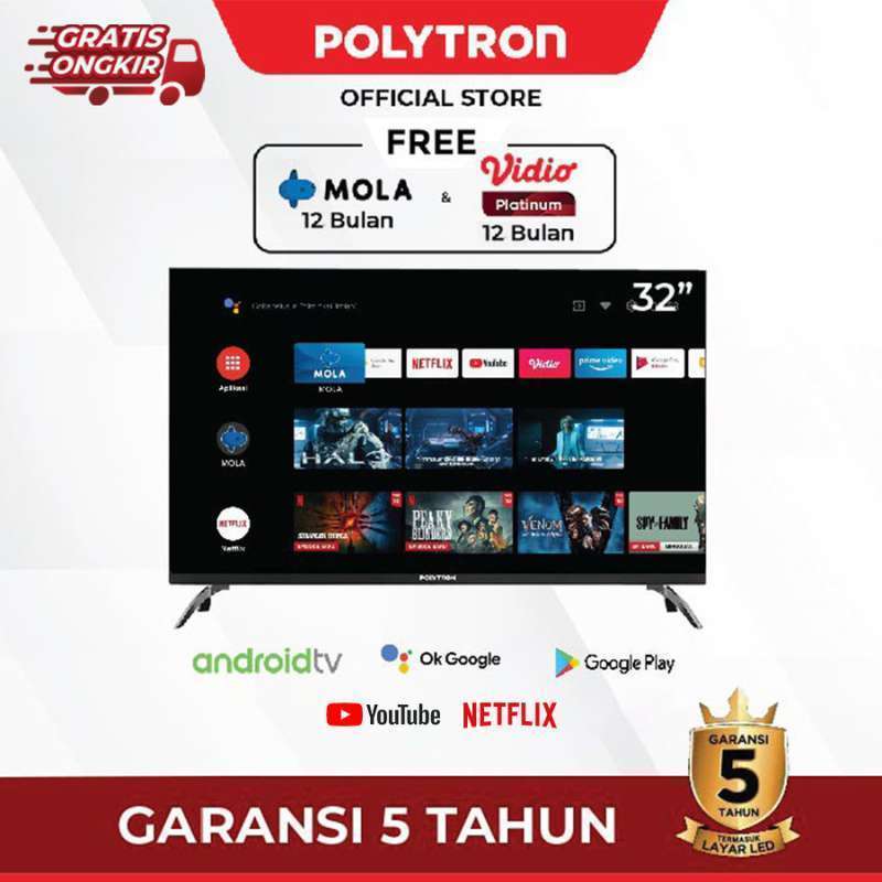Promo Polytron Smart Android Tv 32 Inch Pld 32ag5759 Diskon 20% Di ...