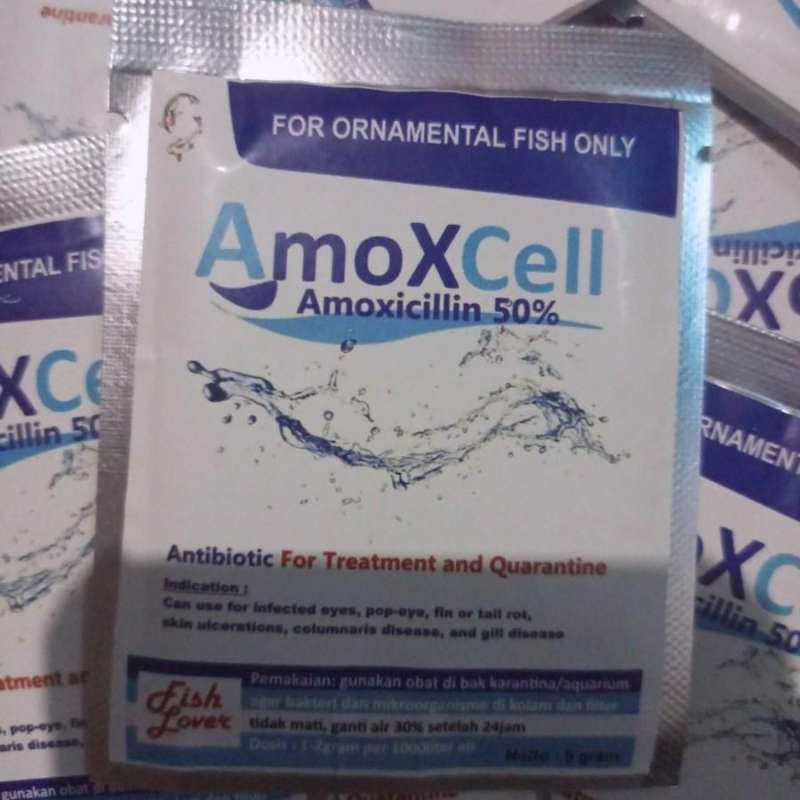 Jual Amoxcell Obat Ikan Karantina Antibiotik / Amoxicillin / Amoxcel ...