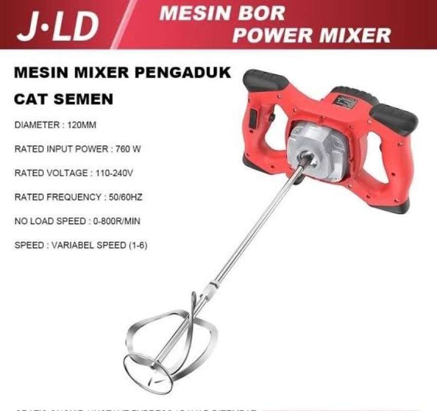 Promo Mesin Mixer Cat Pengaduk Semen Acian Alat Aduk Campur Adonan JLD ...