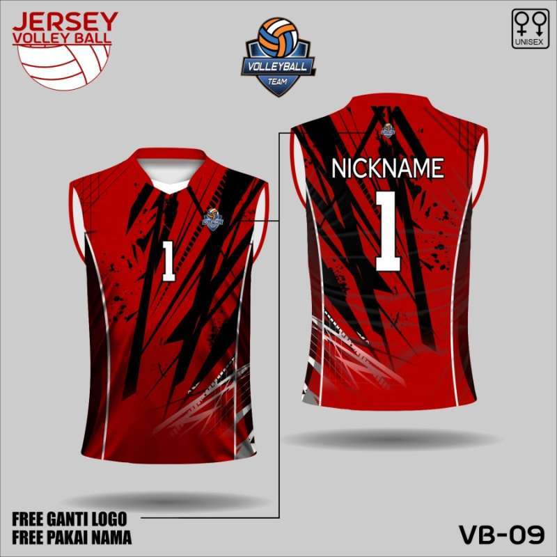 Promo Jersey Voly Singlet Kaos Volley Ball Baju Olahraga Voli - Biru ...