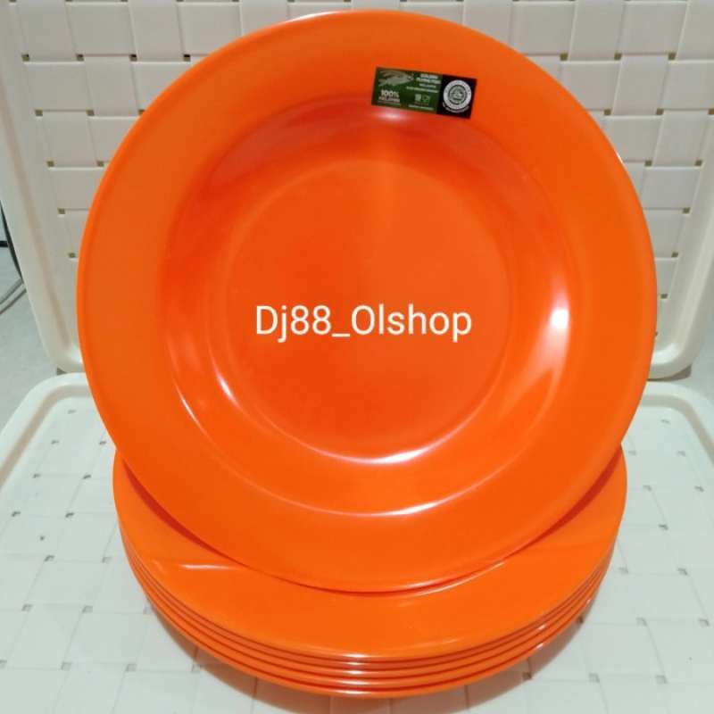 Jual Piring Makan Melamin 9 inch Merek Golden Flying Fish P-0917 ...