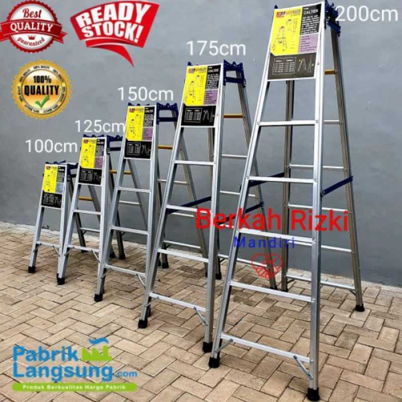 Promo Tangga Lipat Aluminium Dua Fungsi Merk Caltek Diskon 23% di ...