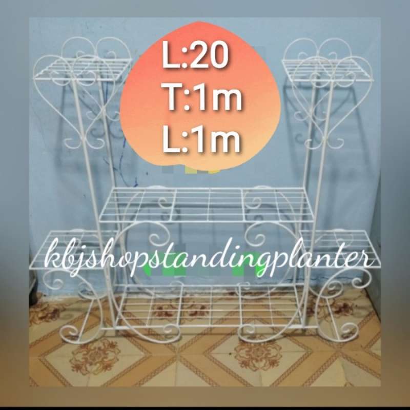Promo standing planter/standing pot/rak tanaman/pot tanaman/1m/kbj ...