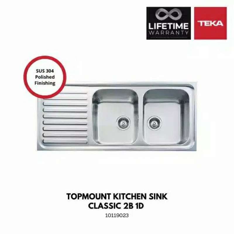 Promo Kitchen Sink Teka Classic 2B 1D - Bak Cuci Piring Termurah - +IN ...