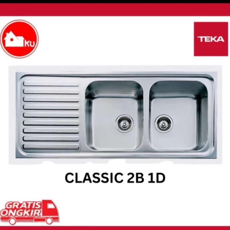 Promo Kitchen Sink Teka Classic 2B 1D - Bak Cuci Piring Termurah - +IN ...