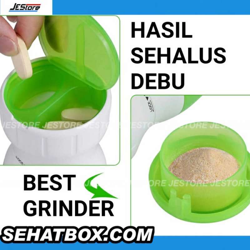 Jual Terlaris Grinder 2in1 (sehalus Debu) Alat Gerus Giling Obat Pil ...