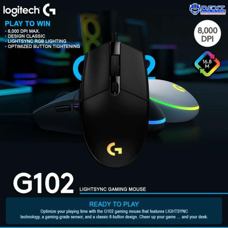 Jual Logitech G102 Prodigy Gaming Mouse Di Seller Dext Technologies - Dext Technologies Semarang ...