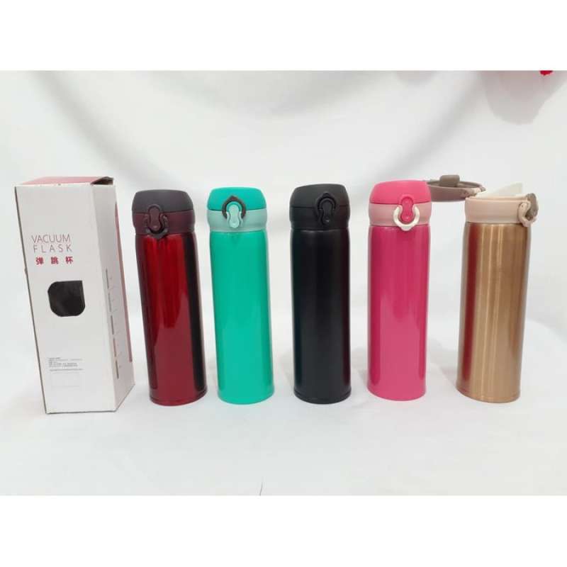 Jual Thermos botol Vacuum Flask stainless steel tahan panas 500ml di ...