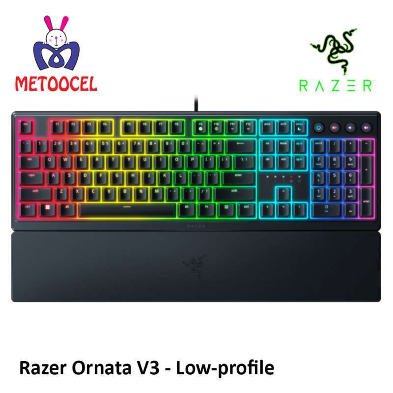 Jual Razer Ornata V3 Low profile Mecha Membrane RGB Keyboard Full Size ...