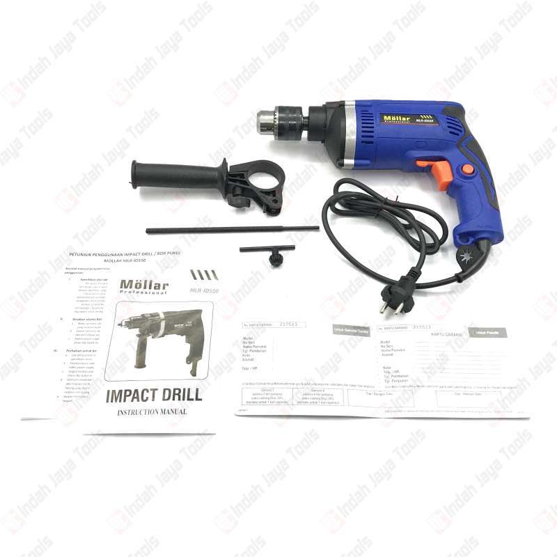 Jual MOLLAR ID550 Mesin Bor Listrik 13 mm Besi Beton Tembok Impact ...