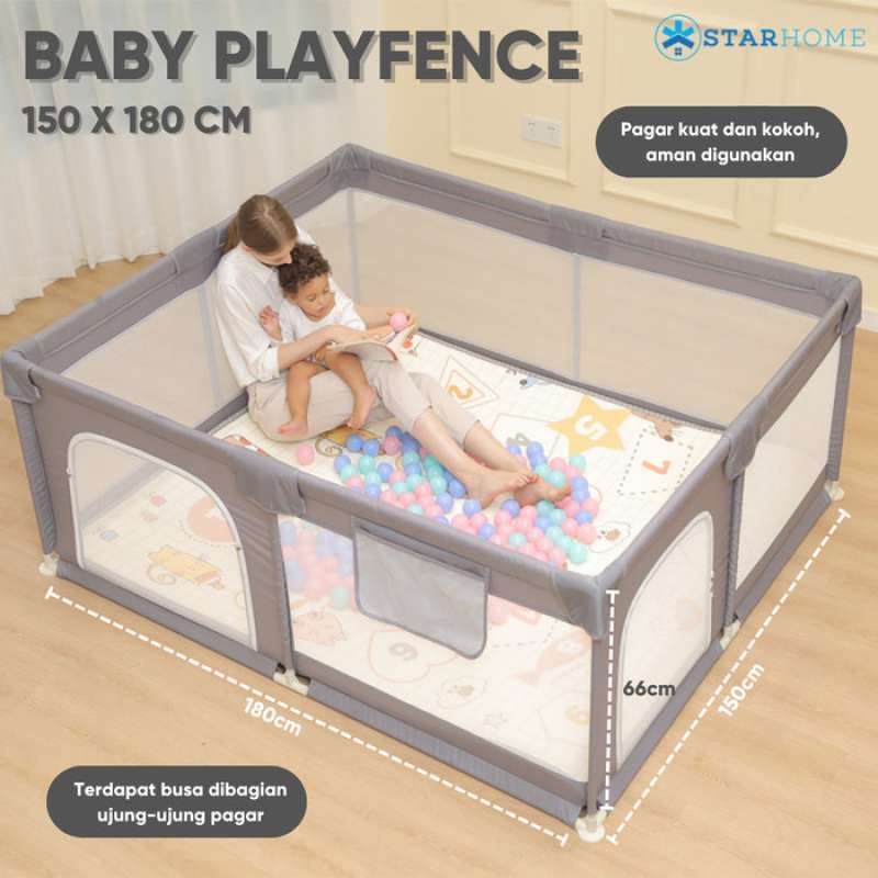 Promo Pagar Anak Pagar Kolam Bermain Anak Baby Playfence Tempat Bermain ...