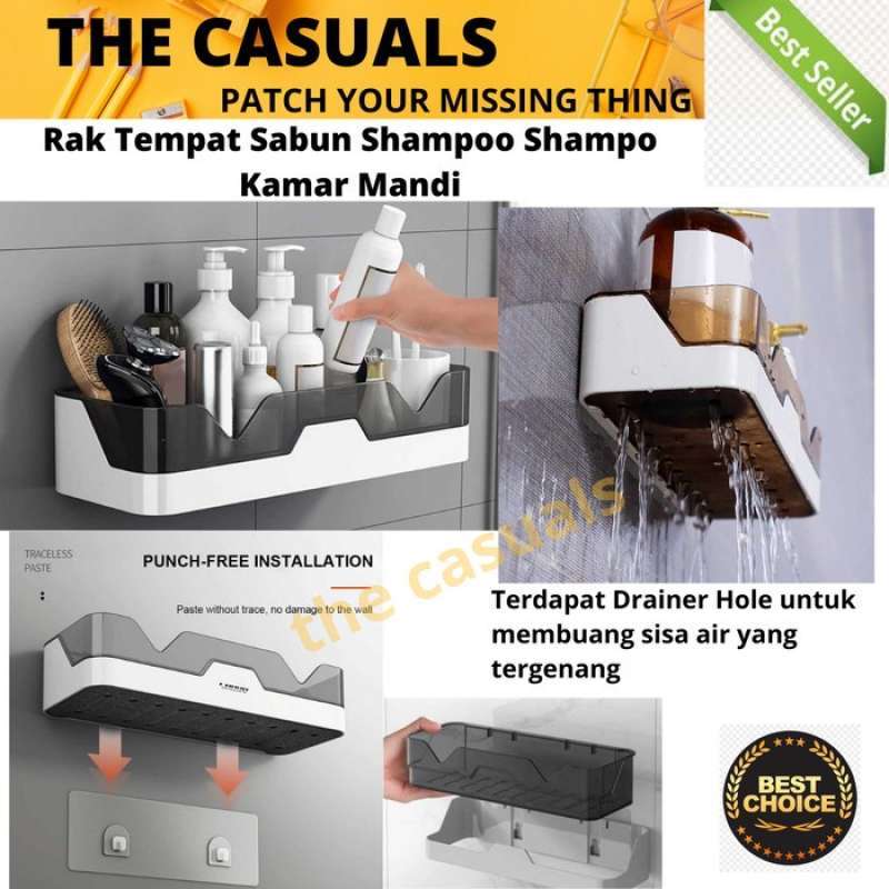 Promo Rak Tempat Sabun Shampoo Shampo Kamar Mandi Diskon 23% Di Seller ...