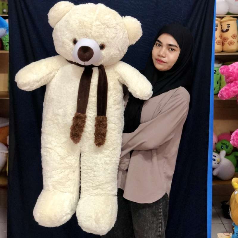 Promo Boneka Beruang Teddy Bear Jumbo Import SNI realproduk - Putih ...