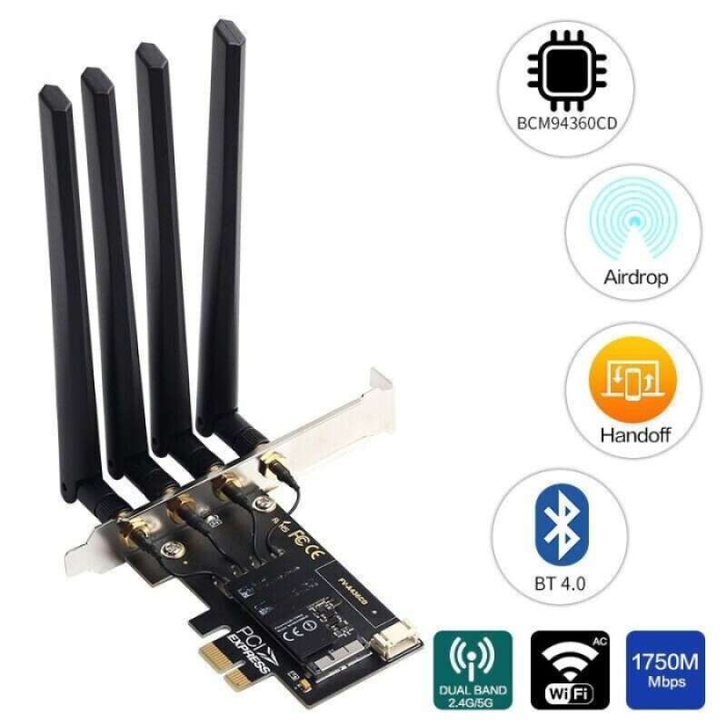 Promo Fenvi T919 Bcm94360 Pcie Wifi 5 946cd Macos Hackintosh Ac Bluetooth Diskon 9% Di Seller ...