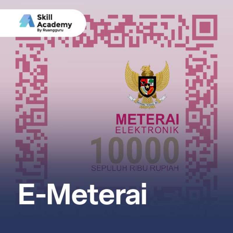 Jual 3 Keping e-Meterai Rp 10.000 di Seller Skill Academy Official ...