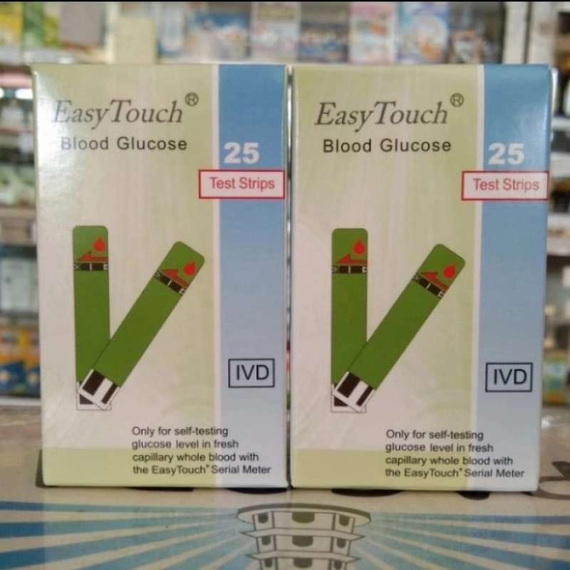 Promo Easy Touch Blood Glucose 25 strip Easytouch easy touch Gula darah ...