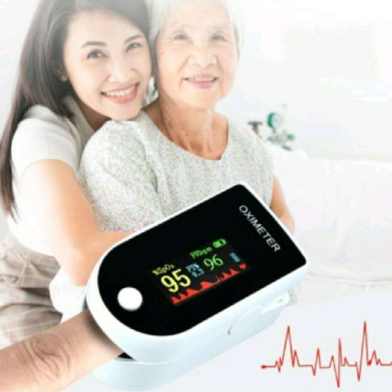 Promo Fingertip Pulse Oximeter Saturasi Oksigen SPO2 OLED Diskon 33% di ...