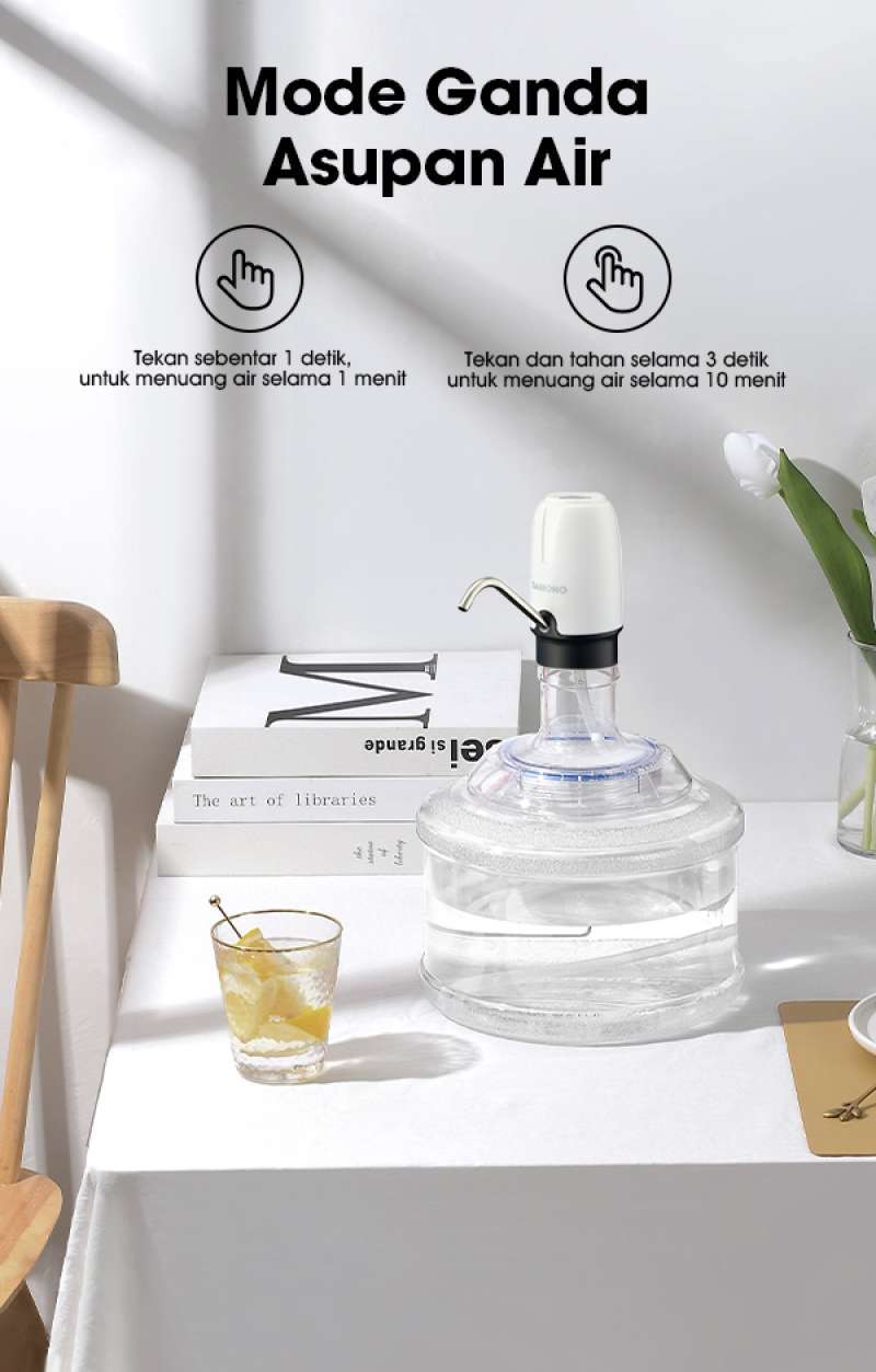 Promo Samono Pompa Air Galon Dispenser Air Minum Charge Micro USB ...
